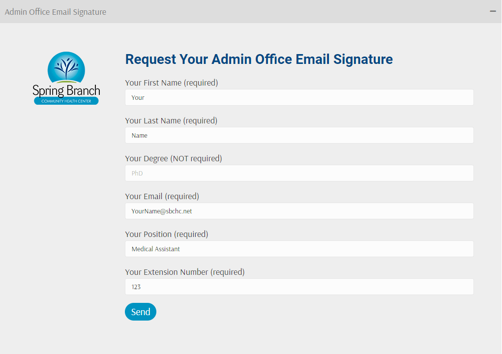 Approved SBCHC Signatures - Spring Branch Community Health Center